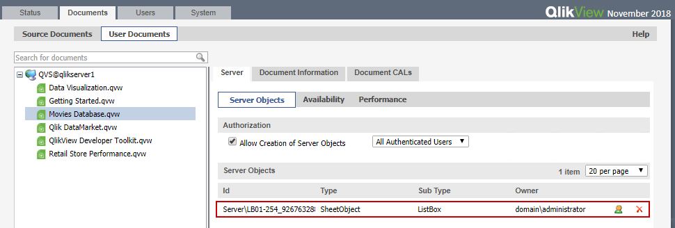 QlikView: Manage User Objects and Shared Objects - Qlik Community - 1715902