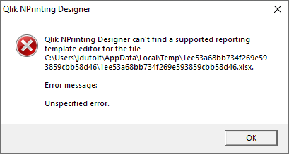 Solved: NPrinting May 2021 SR2 Excel issues - Qlik Community - 1852171