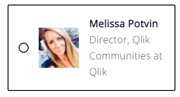 Vote for Qlik Community's Melissa Potvin! - Qlik Community - 1857815