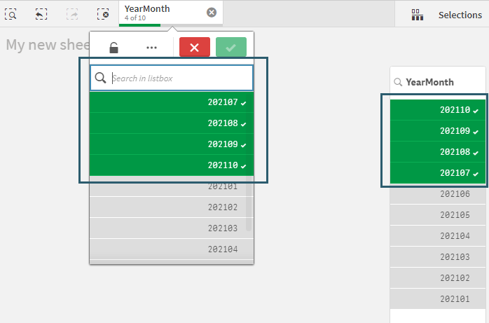 In the selection bar selection list sequence order... - Qlik Community ...