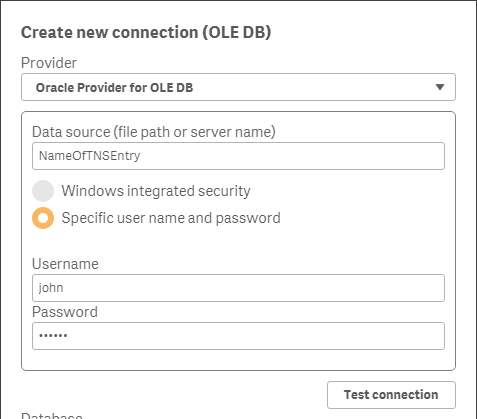 How to set up an Oracle OLE DB connection in Qlik ... - Qlik Community ...
