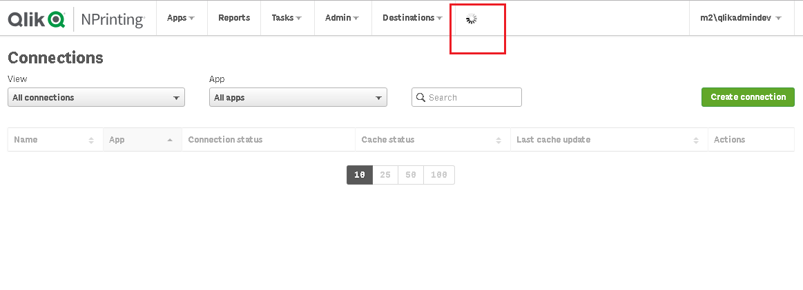 NPRINTING: Connection page keep 'Buffering' after ... - Qlik Community ...