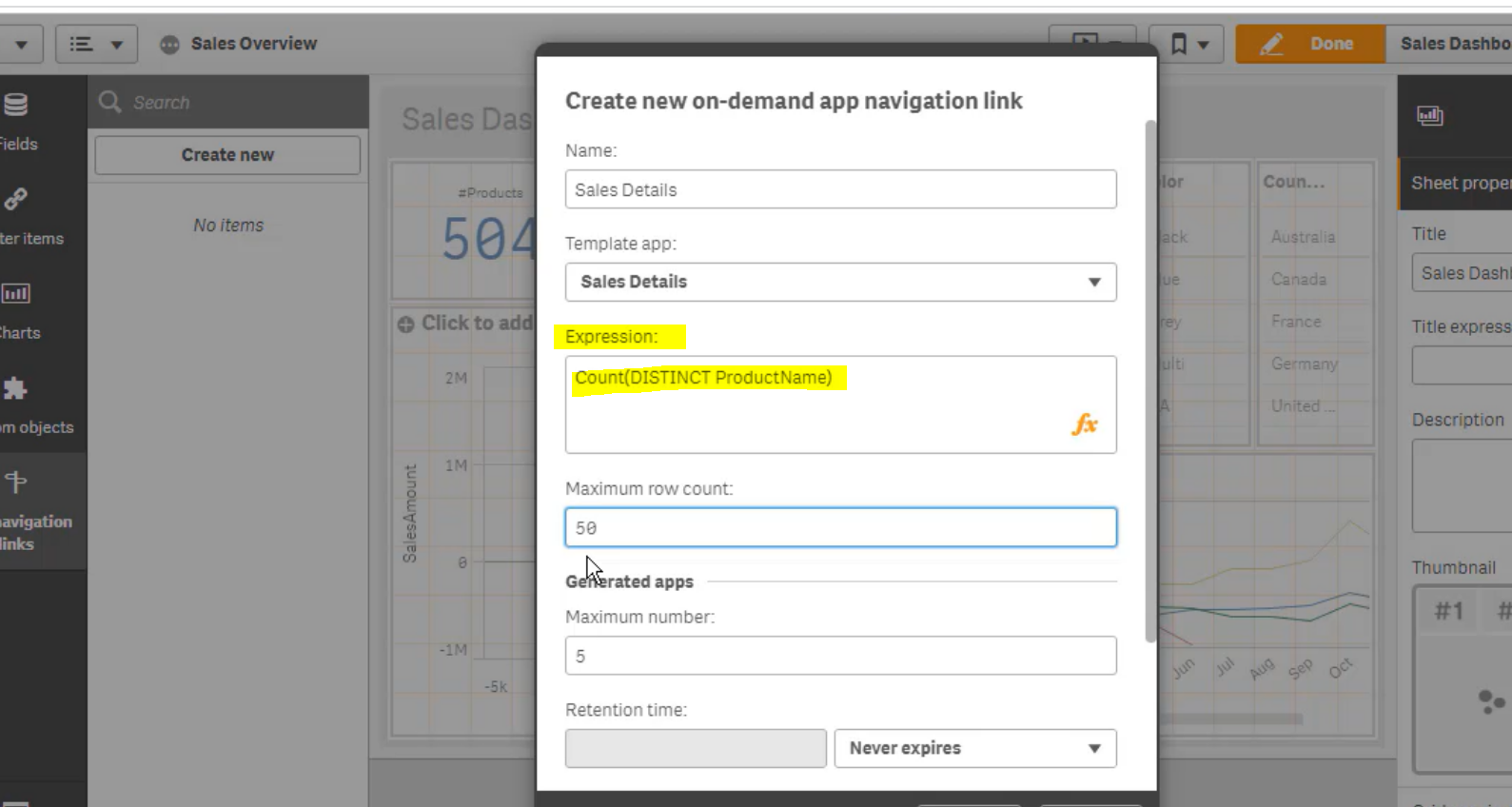 ODAG Limitation - Qlik Community - 1864881