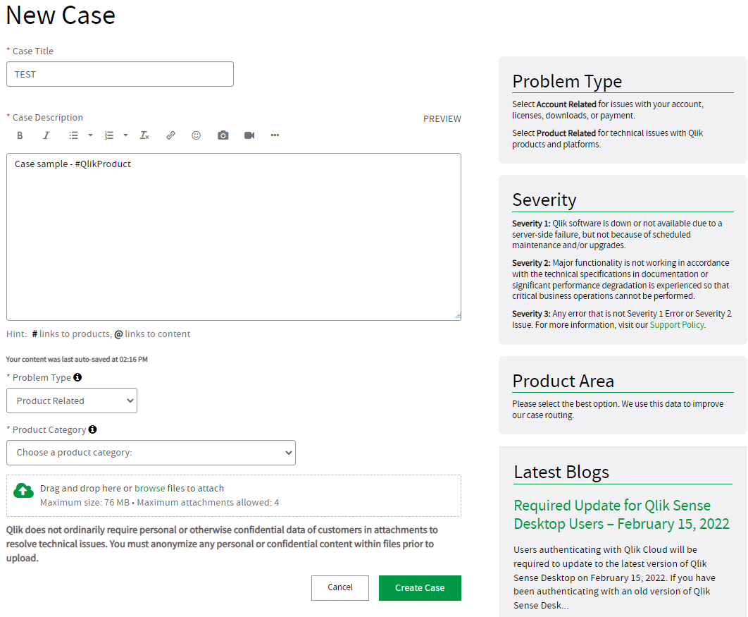 Support Case Portal Got a Makeover! - Qlik Community - 1890605
