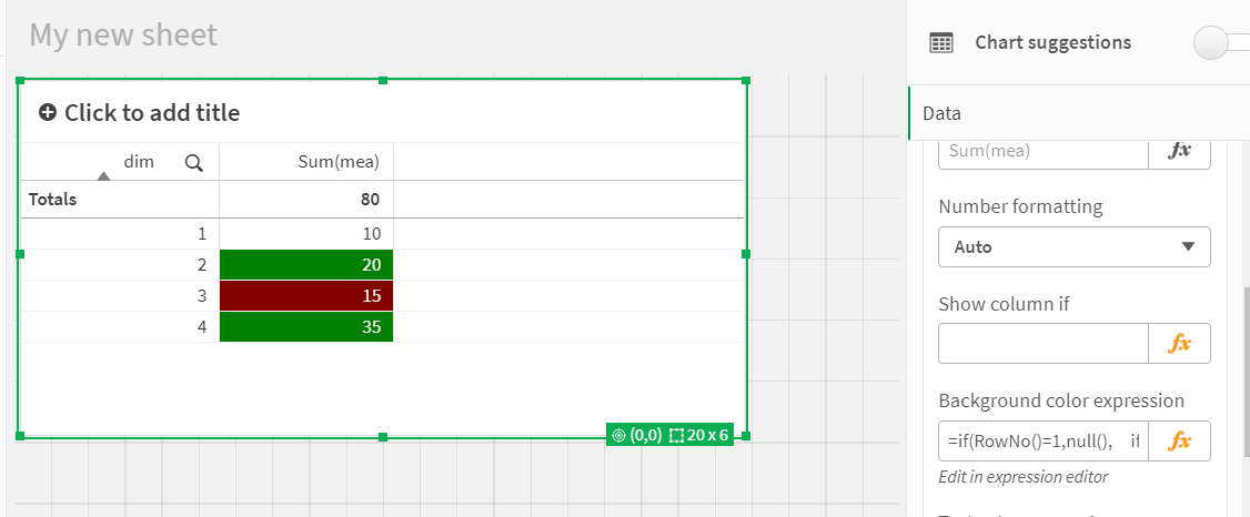 Straight table visual clues - Qlik Community - 1904521