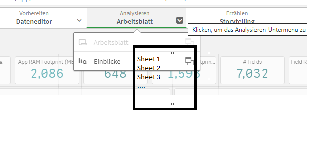 List of sheets in Drop down - Qlik Community - 1906052