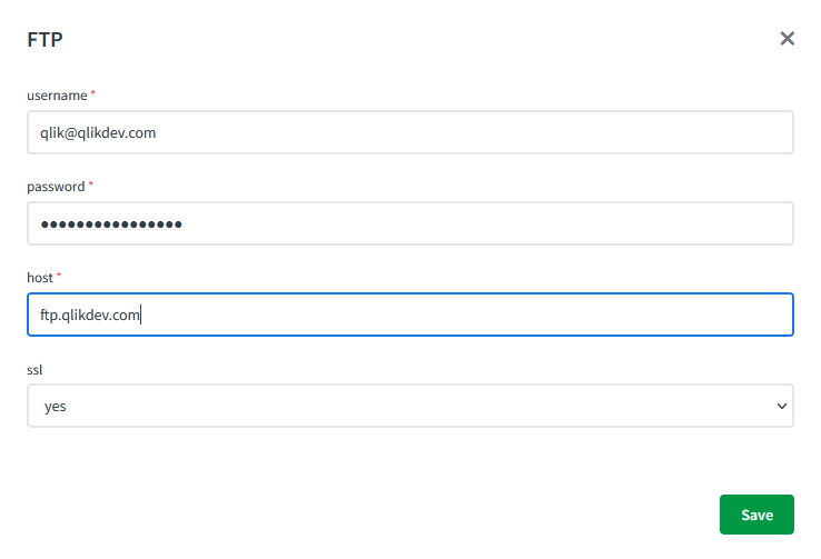 How to connect to an FTP/SFTP server (when using t... - Qlik Community - 1928285