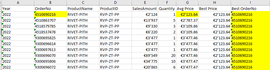 Solved: Display OrderNo with cheapest Product - Qlik Community - 1930211