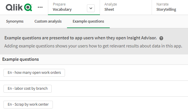 Example Questions in Insight Advisor - Qlik Community - 1976427