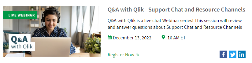 Qlik Support's Digital Channels at Your Fingertips... - Qlik Community ...