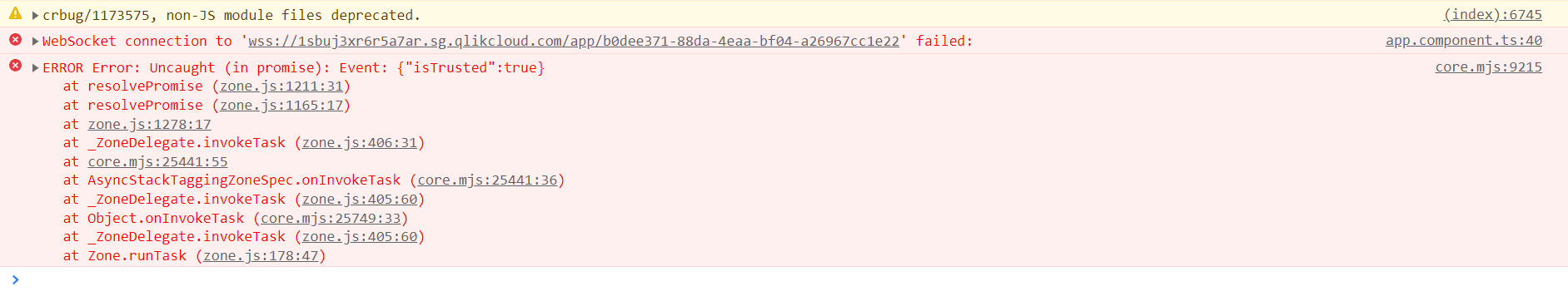 Solved: Qlik cloud - websocket connection failed - Qlik Community - 2015303