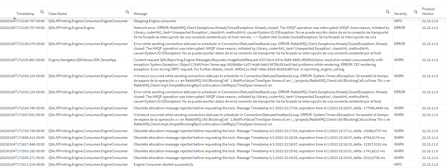 Solved: NPrinting engine disconnects frequently - Qlik Community - 2022388