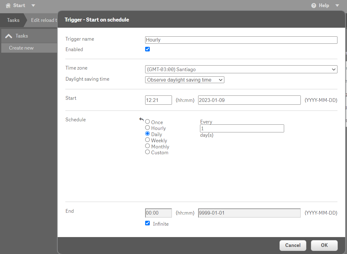 Solved: Programar una recarga de un modelo QS - Qlik Community - 2023284