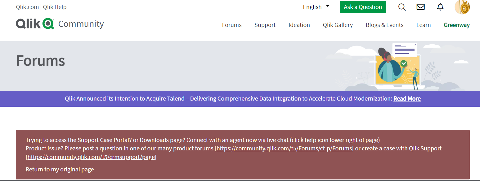 Solved Unable To Access Qlik Download Page To Get Install Qlik