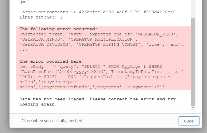 Solved: WITH CONNECTION statement - BODY with Double quote - Qlik ...