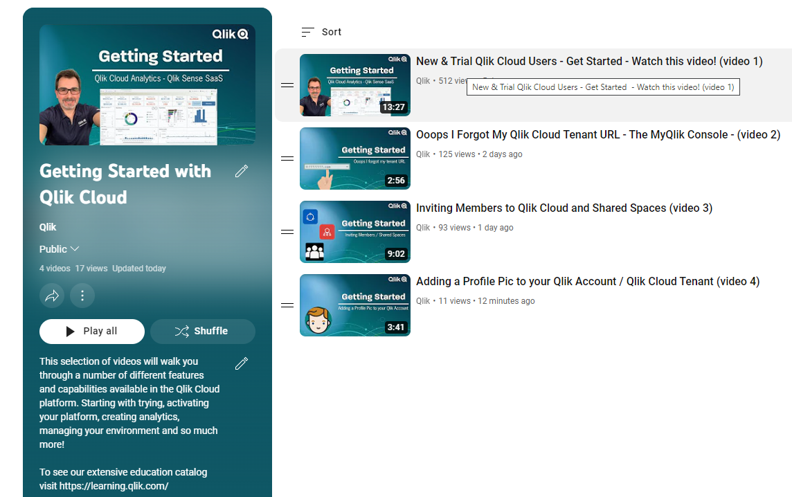 New and Trial Users - Getting Started with Qlik Cl... - Qlik Community - 2030999